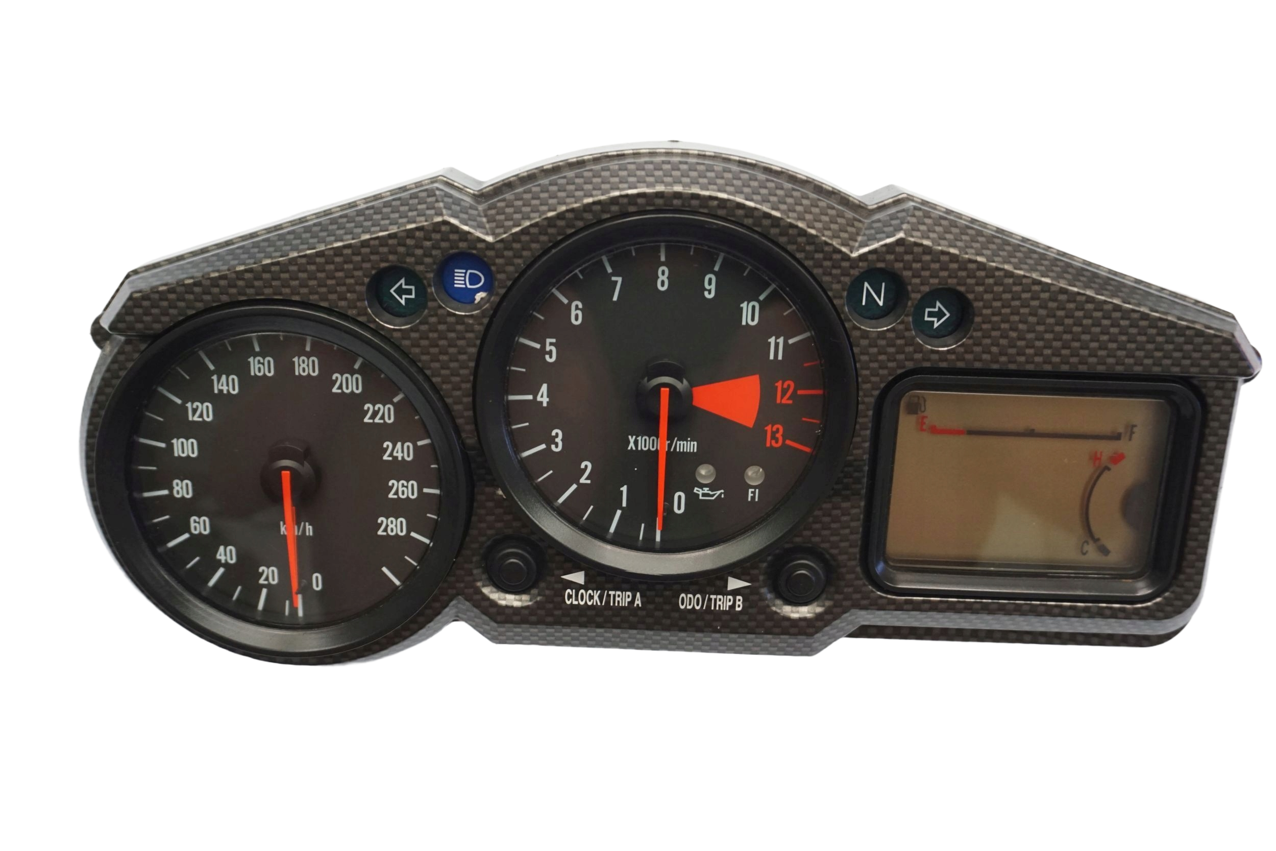 KAWASAKI ZX-12R 00-06 Tacho Tachometer Cockpit Speedometer ...